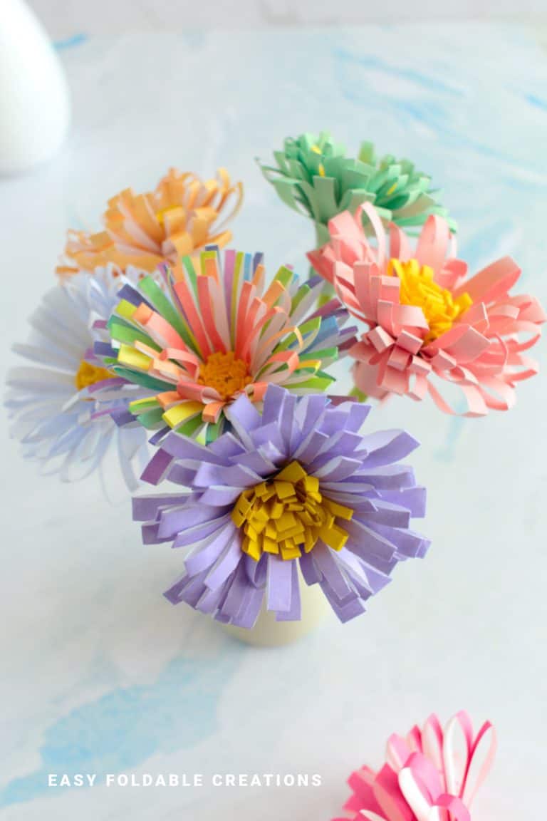 Daisy Paper Flowers | Easy Foldable Creations