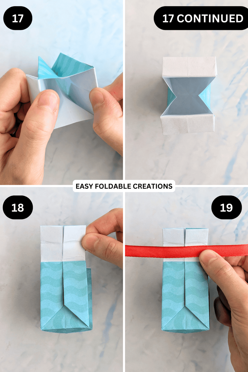 Easy Mini Paper DIY Gift Bags | Easy Foldable Creations