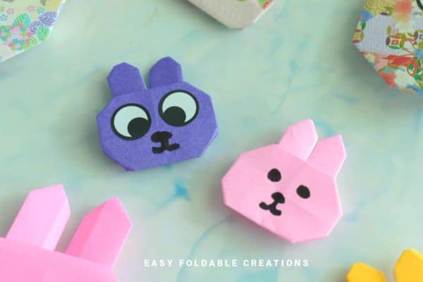 Easy Origami Rabbit Face | Easy Foldable Creations