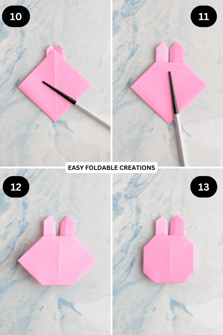 Easy Origami Rabbit Face | Easy Foldable Creations
