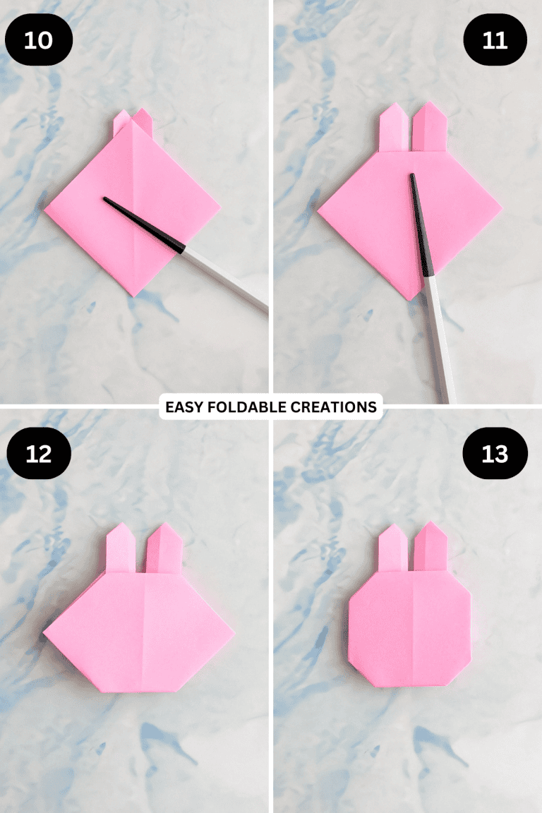 Easy Origami Rabbit Face | Easy Foldable Creations