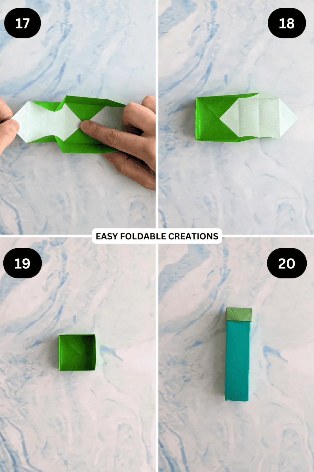 Tall Rectangle Origami Box With Lid | Easy Foldable Creations