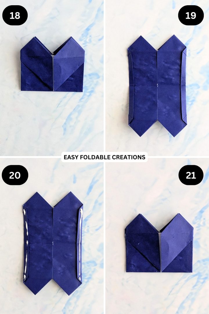 Heart DIY Paper Gift Bag With Handles | Easy Foldable Creations