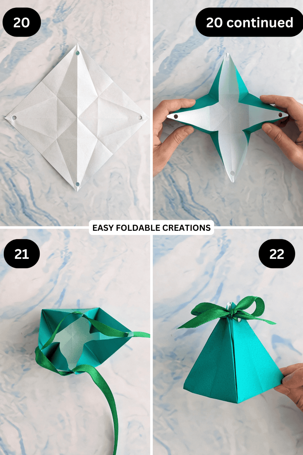 Pyramid Origami Box | Easy Foldable Creations
