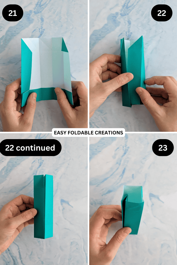 Tall Rectangle Origami Box With Lid | Easy Foldable Creations