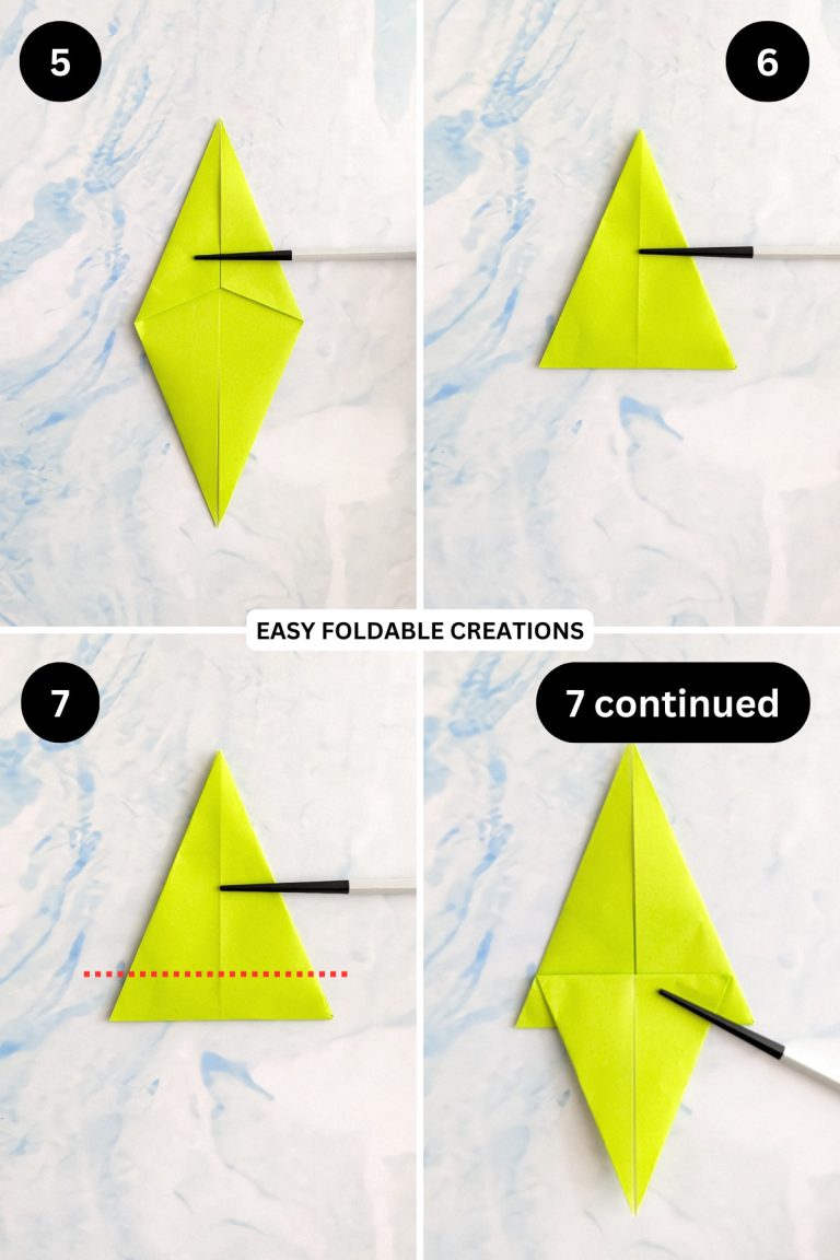 Easy 2D Origami Christmas Tree | Easy Foldable Creations