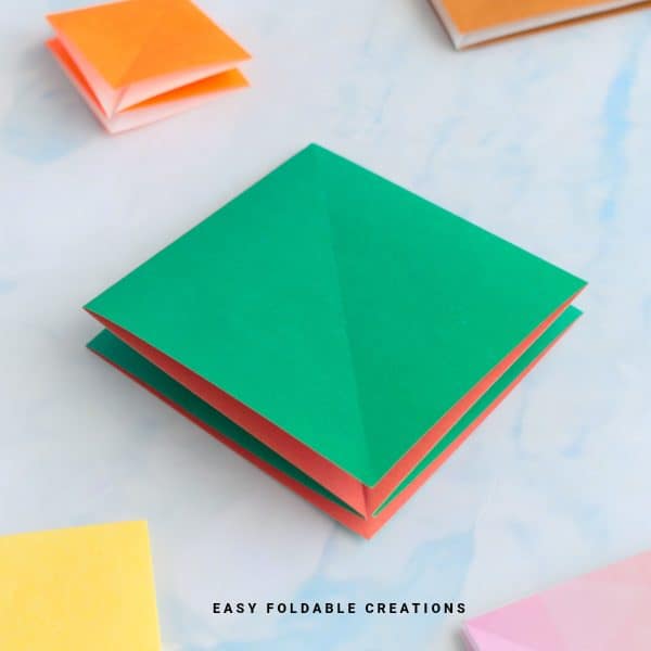 Triangle Origami Corner Bookmark | Easy Foldable Creations