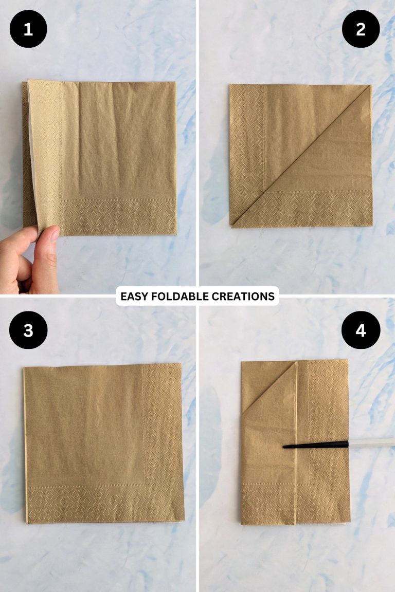 Diagonal Pocket Napkin Fold | Easy Foldable Creations