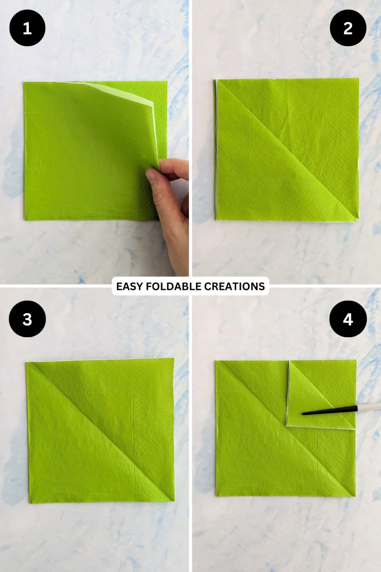 Double Diagonal Pocket Napkin Fold | Easy Foldable Creations