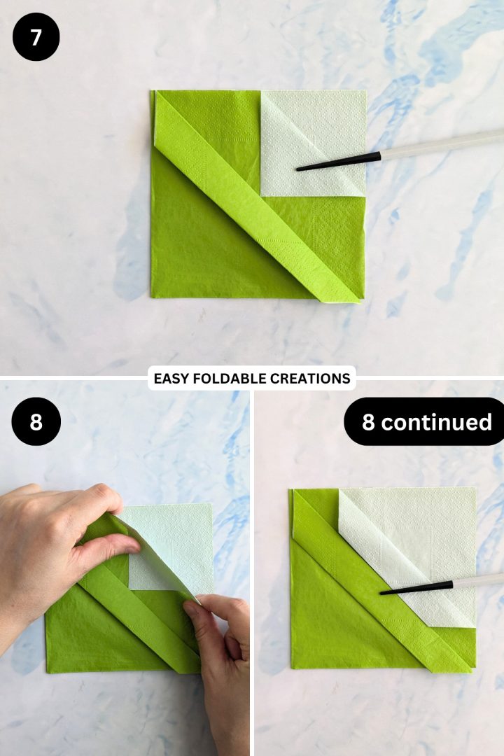 Double Diagonal Pocket Napkin Fold | Easy Foldable Creations