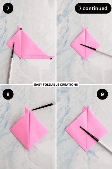 Easy Origami Rabbit Face | Easy Foldable Creations