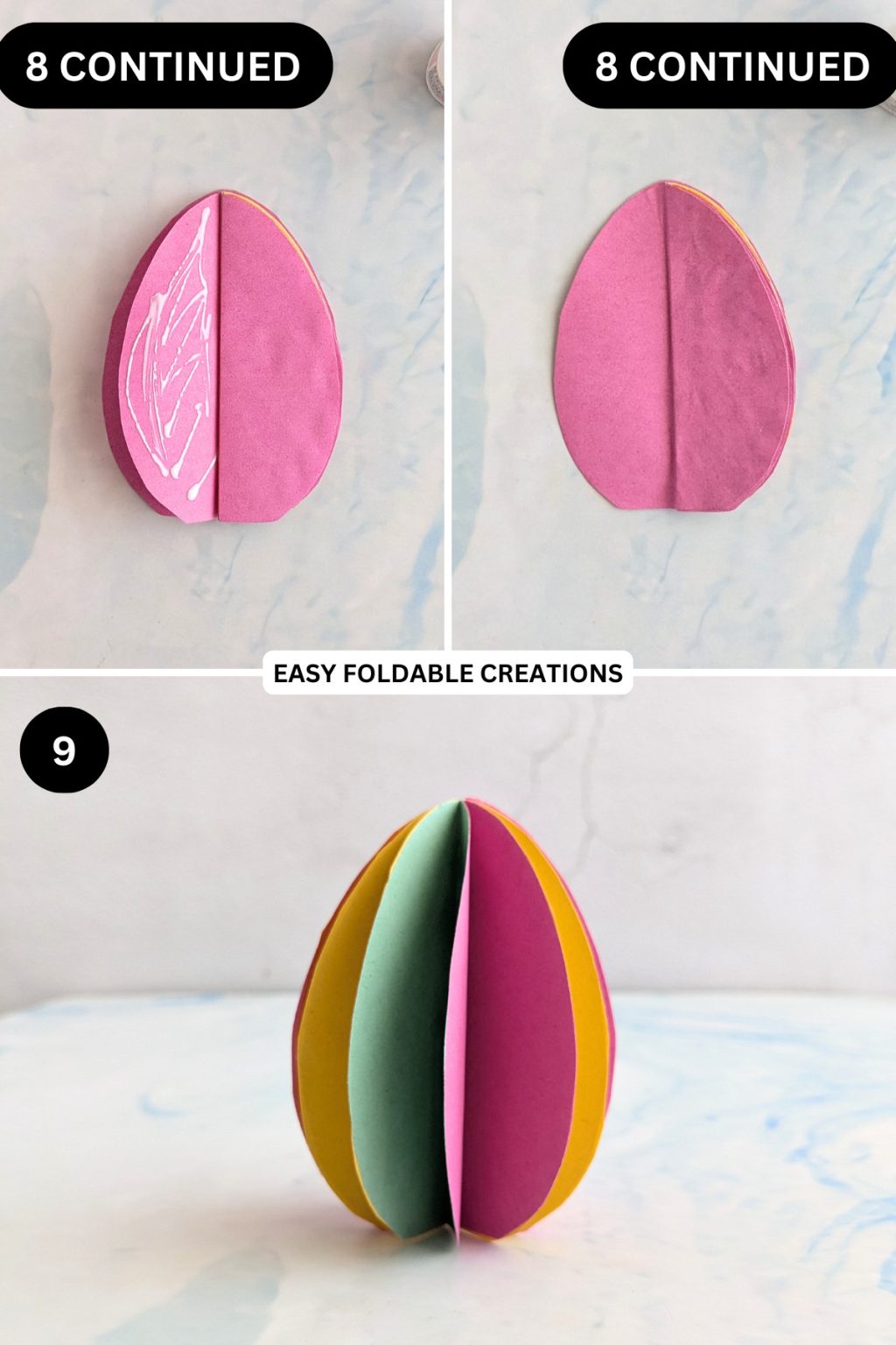 How To Make A Paper Egg | Easy Foldable Creations