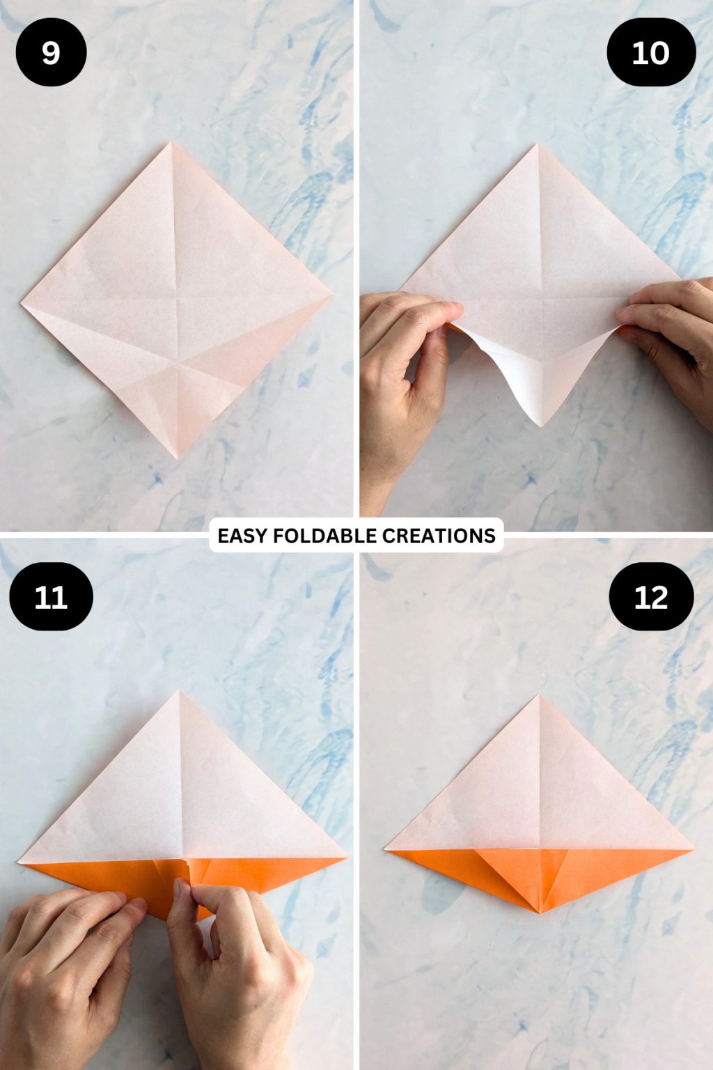 Origami Rabbit Ear Fold | Easy Foldable Creations