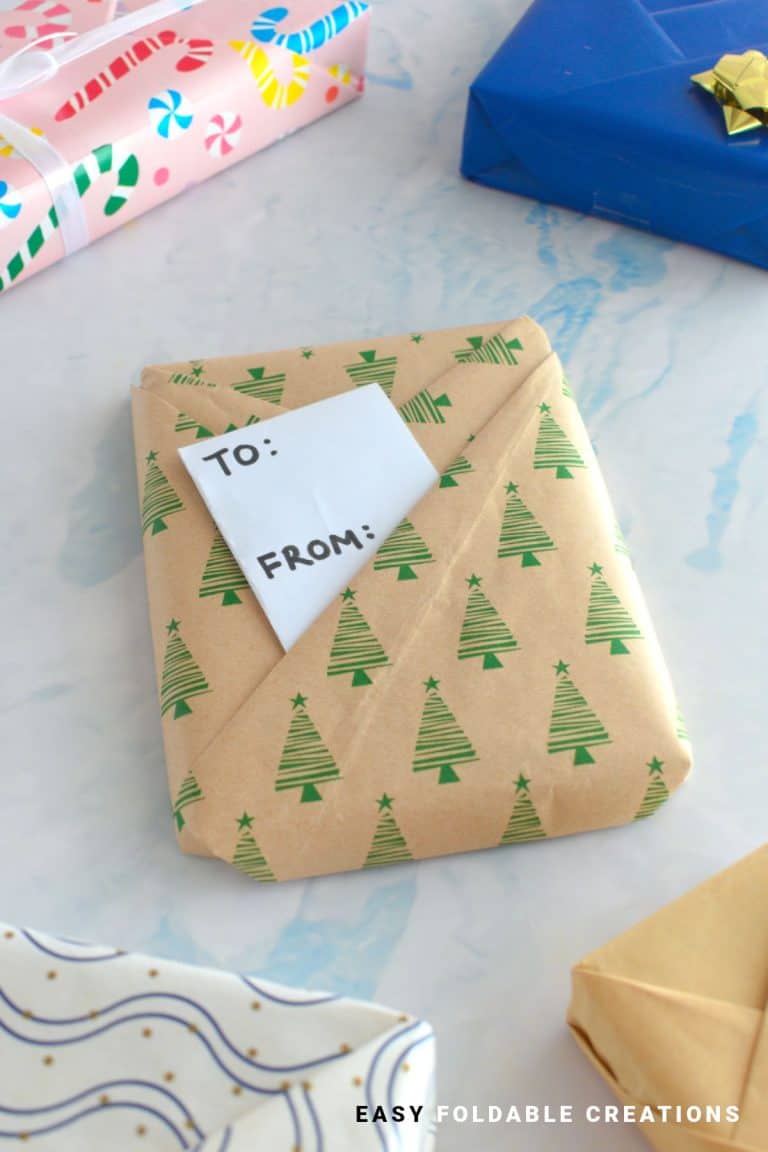Easy Pleated Gift Wrapping Idea | Easy Foldable Creations
