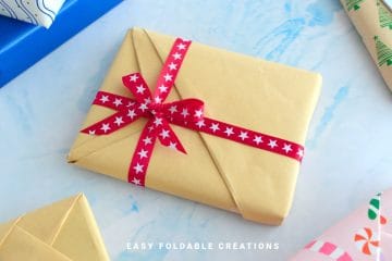 Easy Pleated Gift Wrapping Idea | Easy Foldable Creations