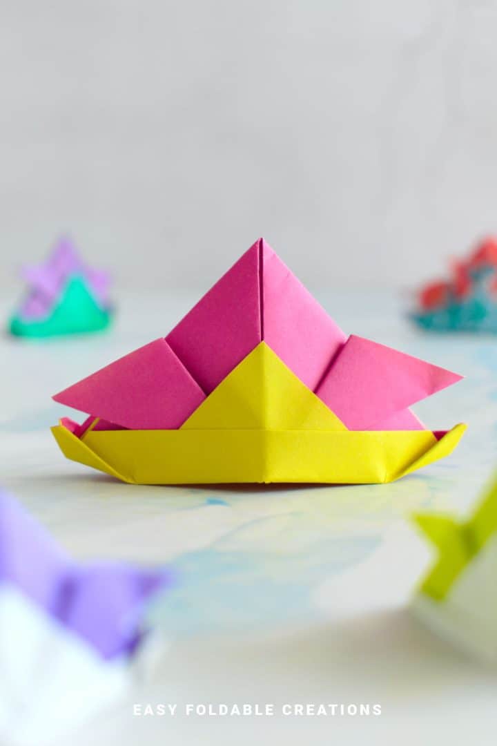 How To Make An Easy Origami Samurai Hat | Easy Foldable Creations