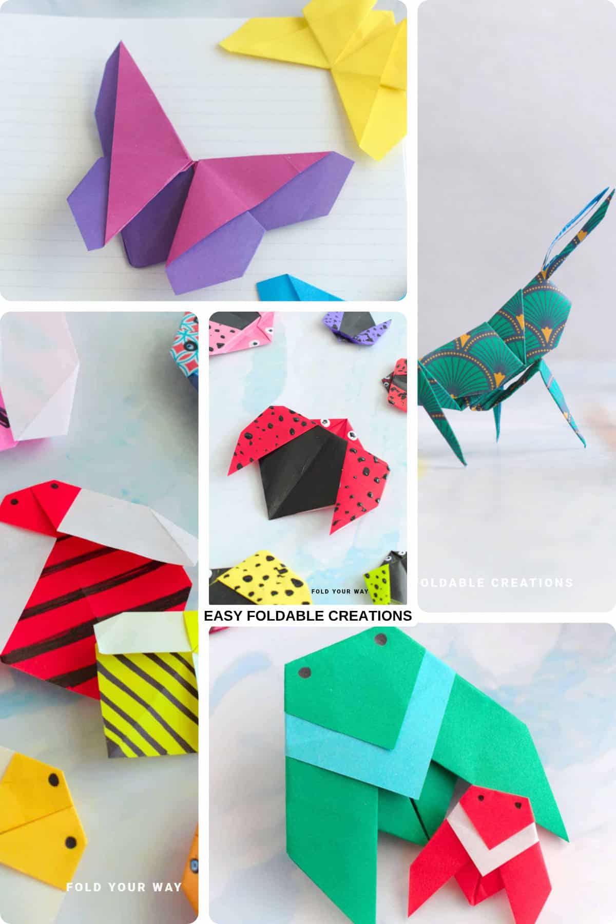 How To Make Easy Origami Insects | Easy Foldable Creations