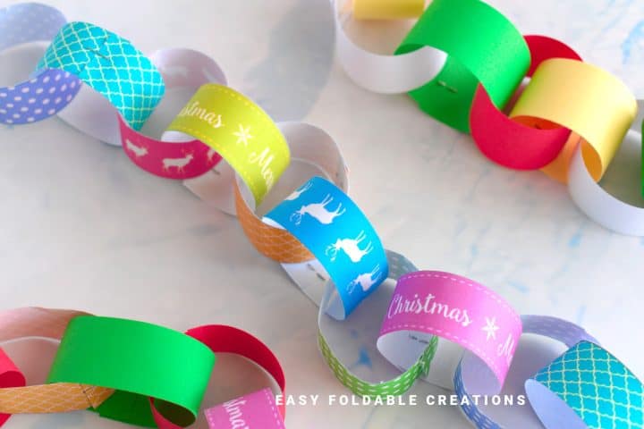 Christmas Paper Chain | Easy Foldable Creations